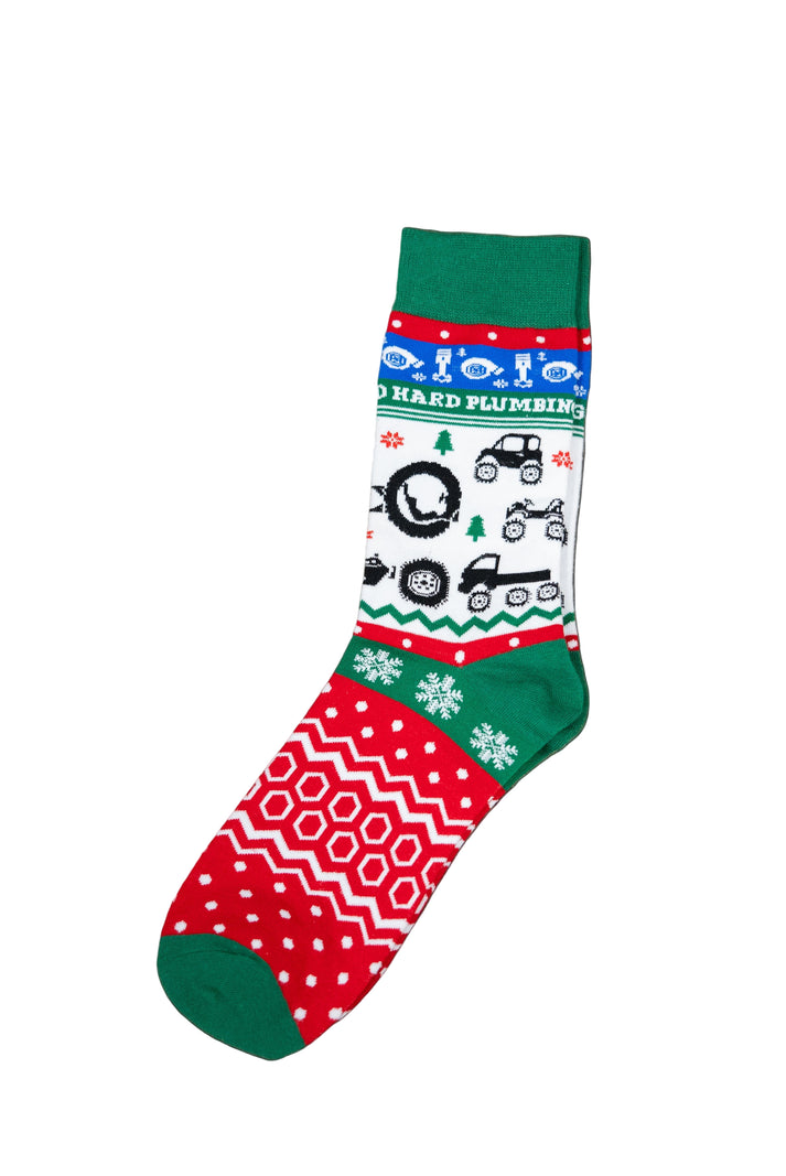 Grind Hard Christmas Socks – Grind Hard Plumbing Co